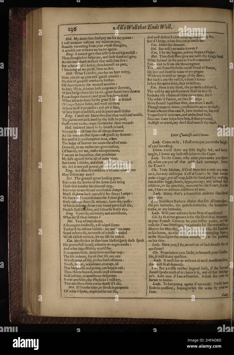 Second Folio Miami University 262 Stock Photo - Alamy
