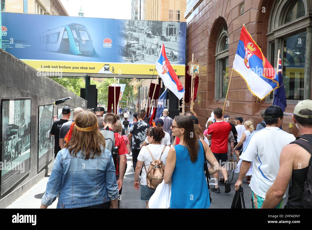 Sydney, Australia. 15th January 2022. Freedom fighter Aussie Cossack ...
