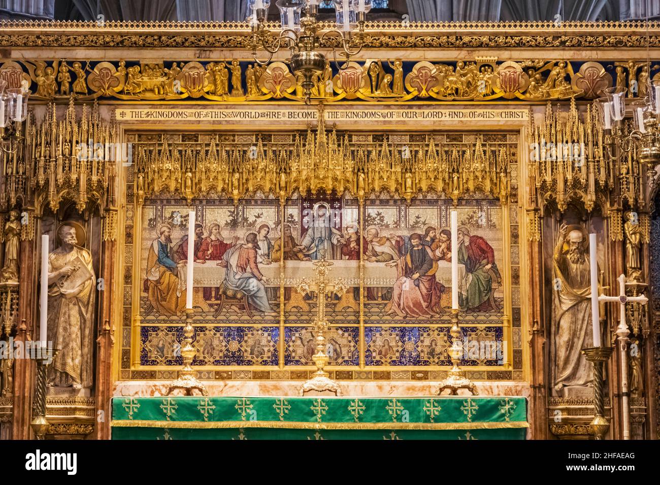 England, London, Westminster Abbey, The High Altar Stock Photo - Alamy