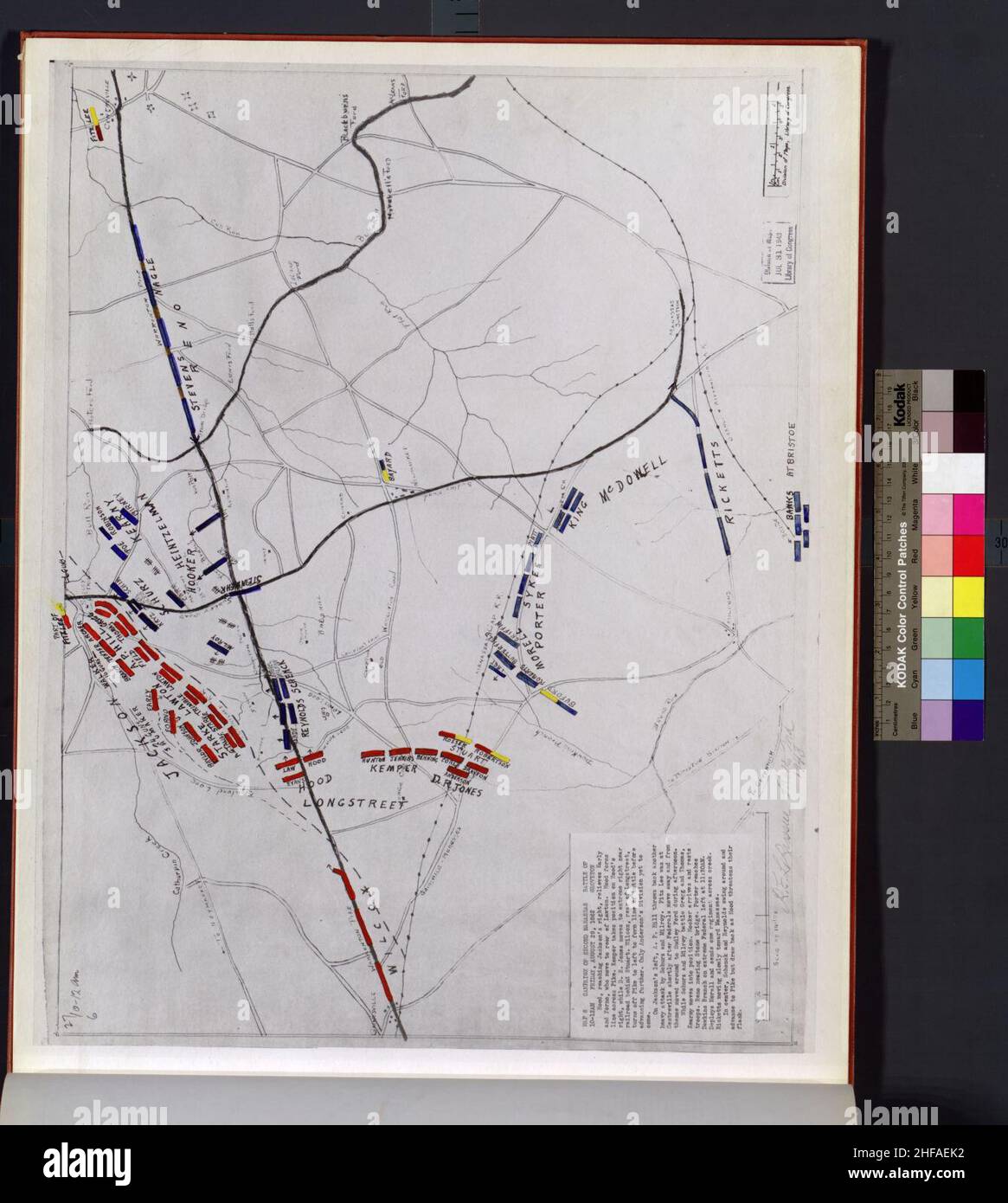 Second Manassas Campaign - a series of 21 pen and ink maps showing ...