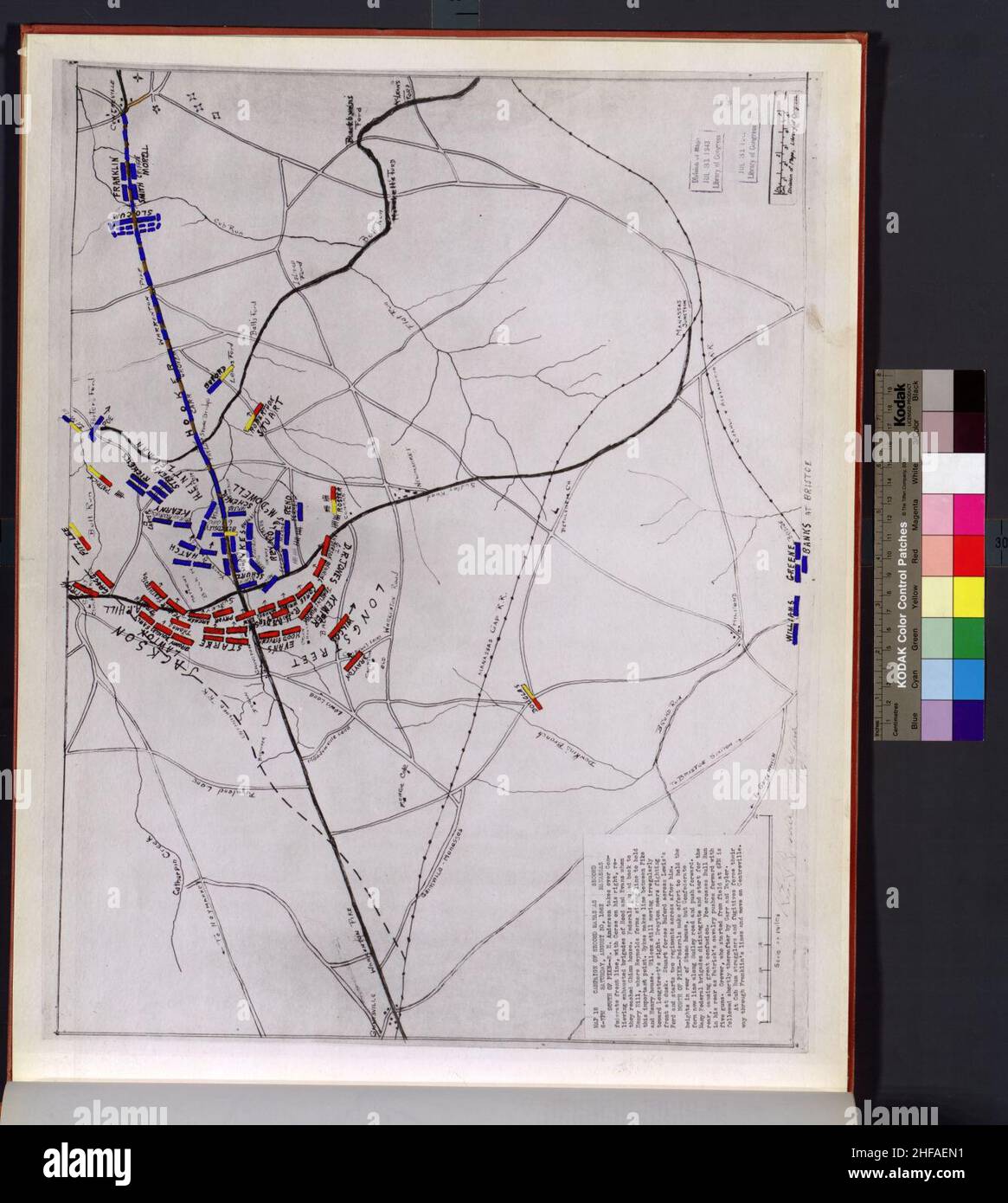 Second Manassas Campaign - a series of 21 pen and ink maps showing ...