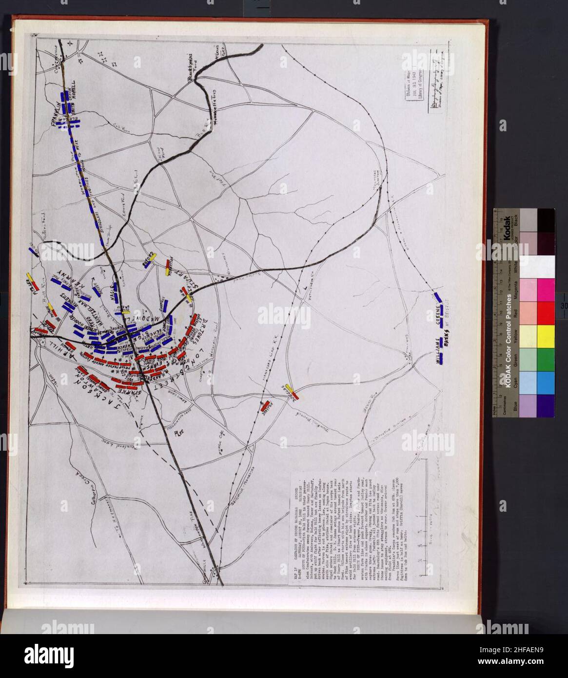 Second Manassas Campaign - a series of 21 pen and ink maps showing ...