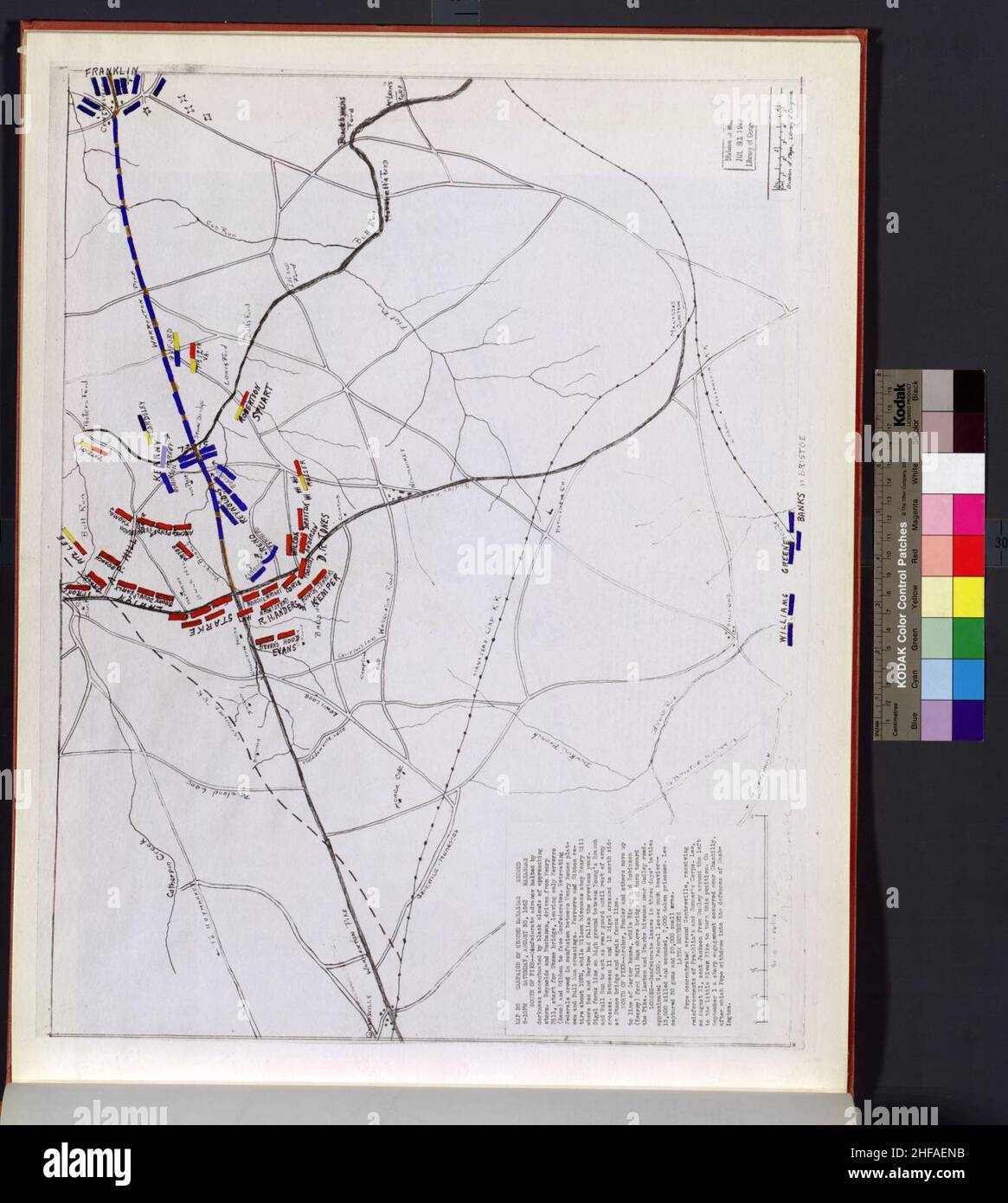 Second Manassas Campaign - a series of 21 pen and ink maps showing ...