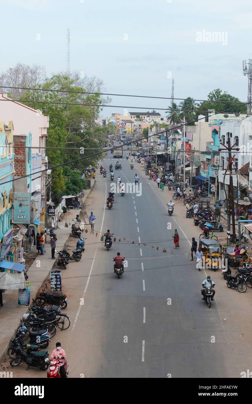 Bird eye View of Indian City Stock Photo - Alamy