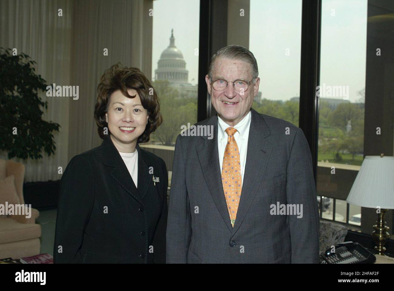 Secretary Elaine Chao Meets with William ''Bill'' Webster 174-CD-L03-04 ...