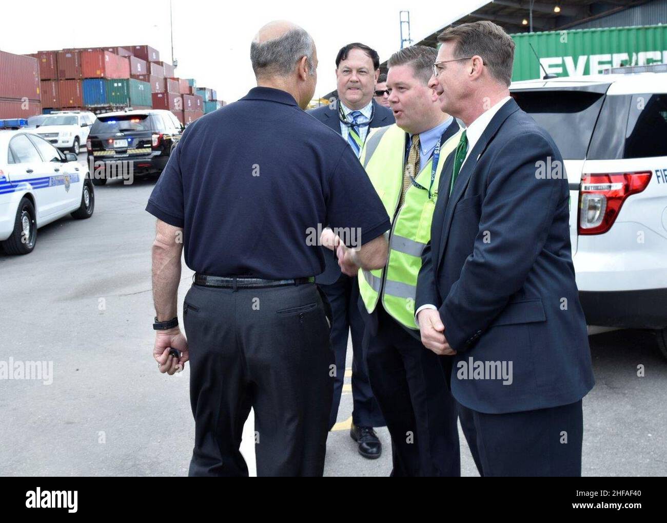 Secretary Johnson Visits CBP USCG Employees at Port of Baltimore ...