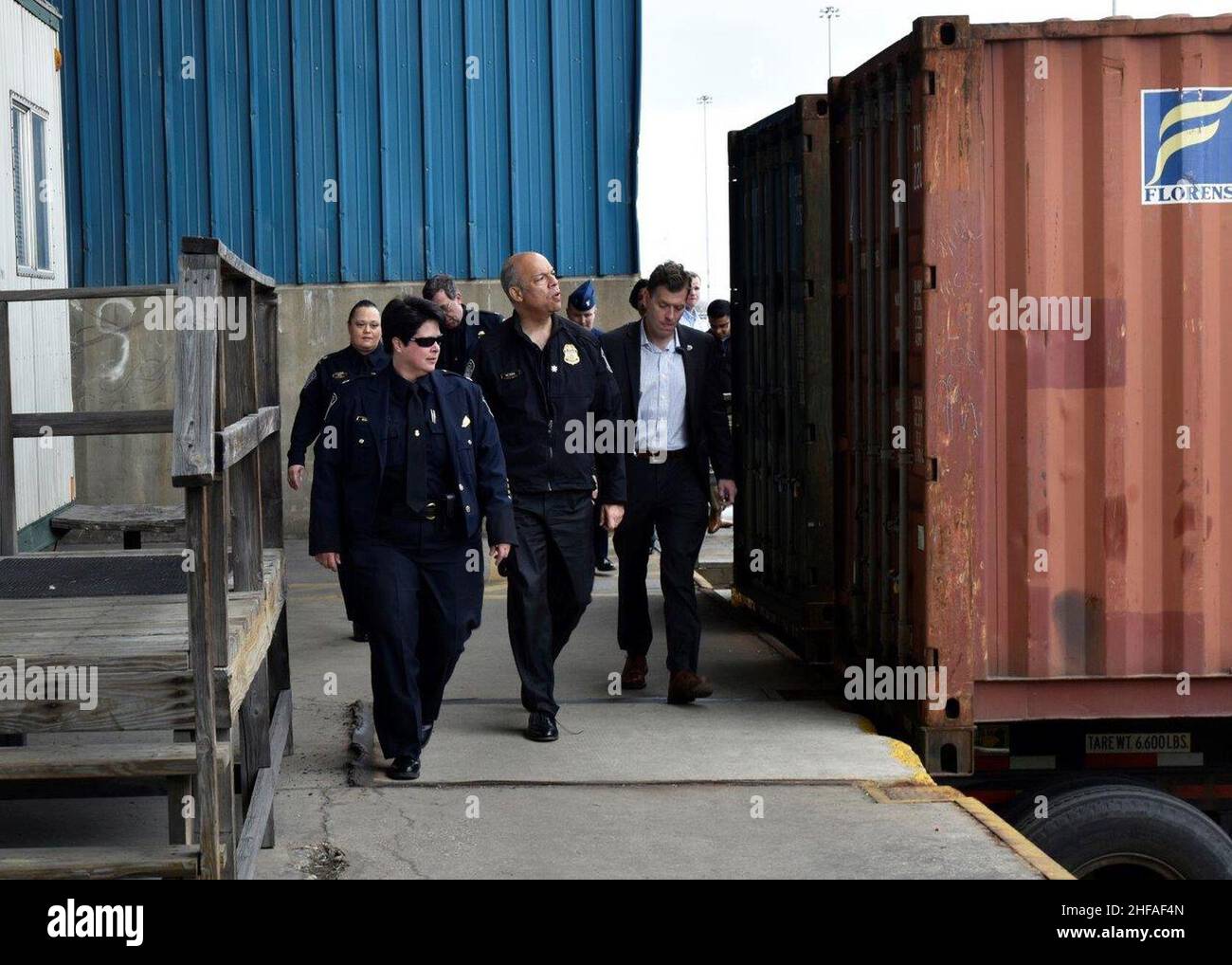 Secretary Johnson Visits CBP USCG Employees at Port of Baltimore ...