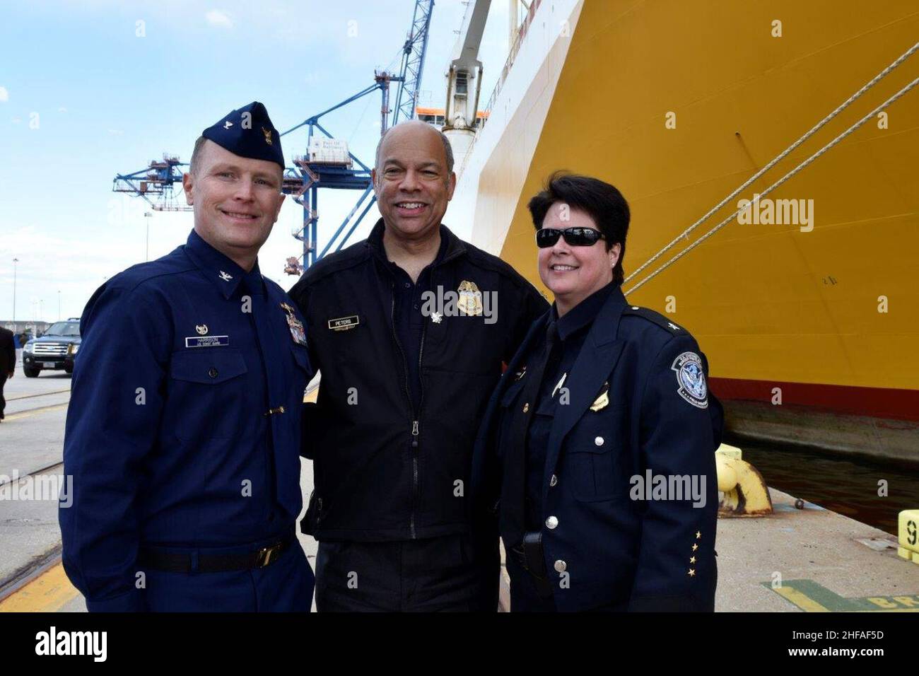 Secretary Johnson Visits CBP USCG Employees at Port of Baltimore ...