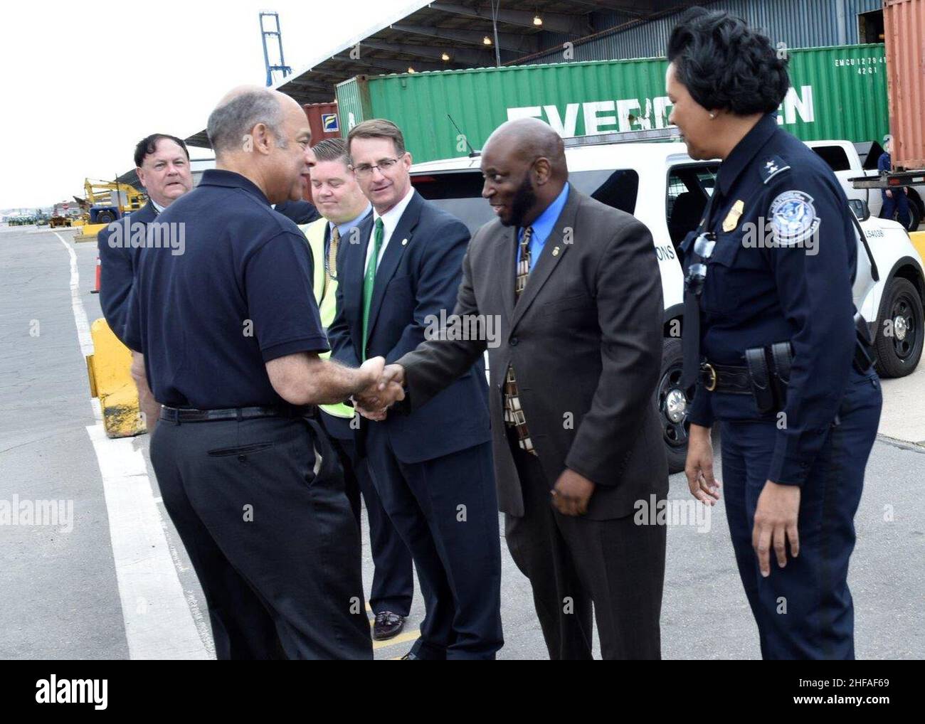 Secretary Johnson Visits CBP USCG Employees at Port of Baltimore ...