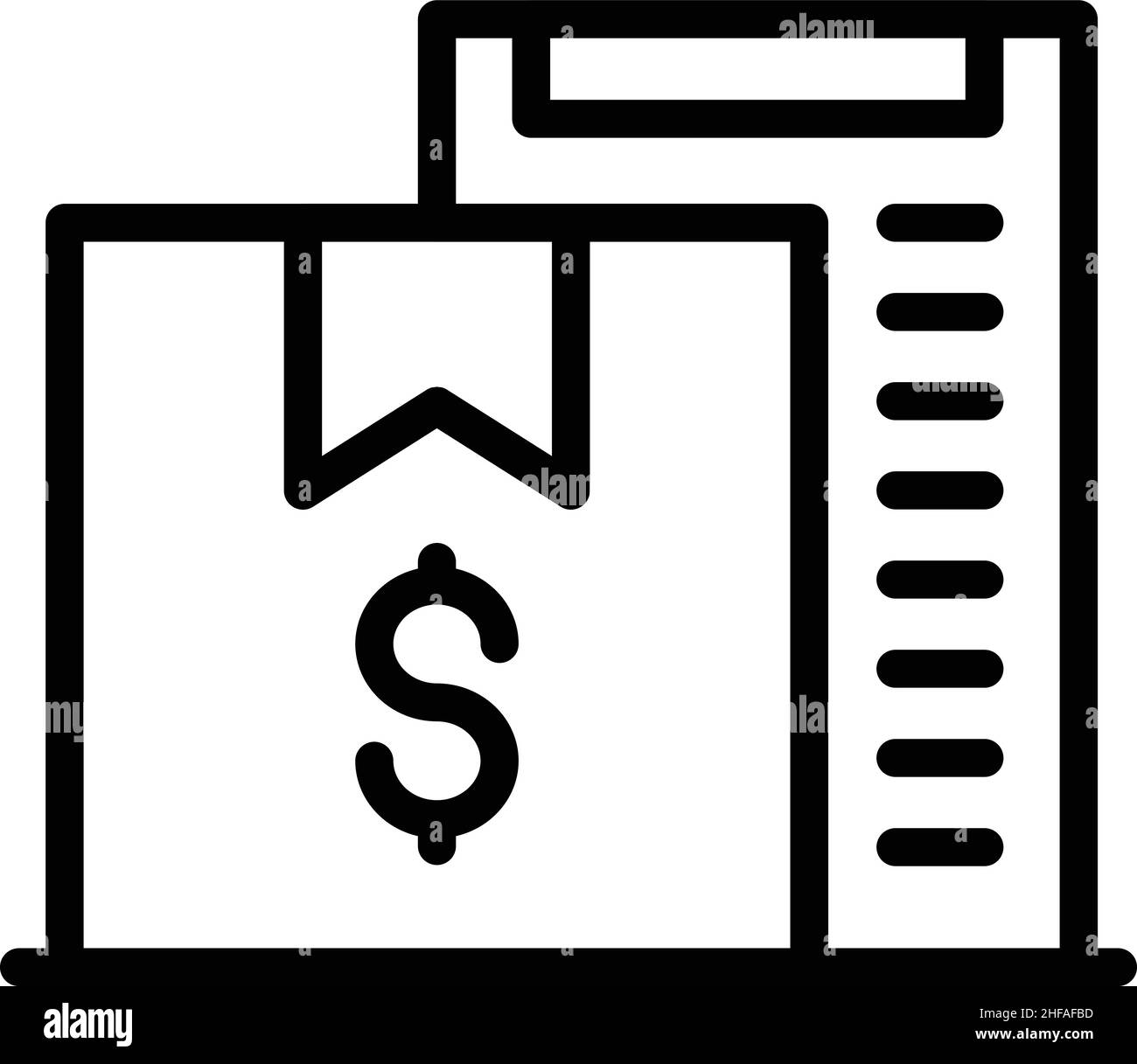 Online order icon outline vector. Fill form. Insurance claim Stock ...