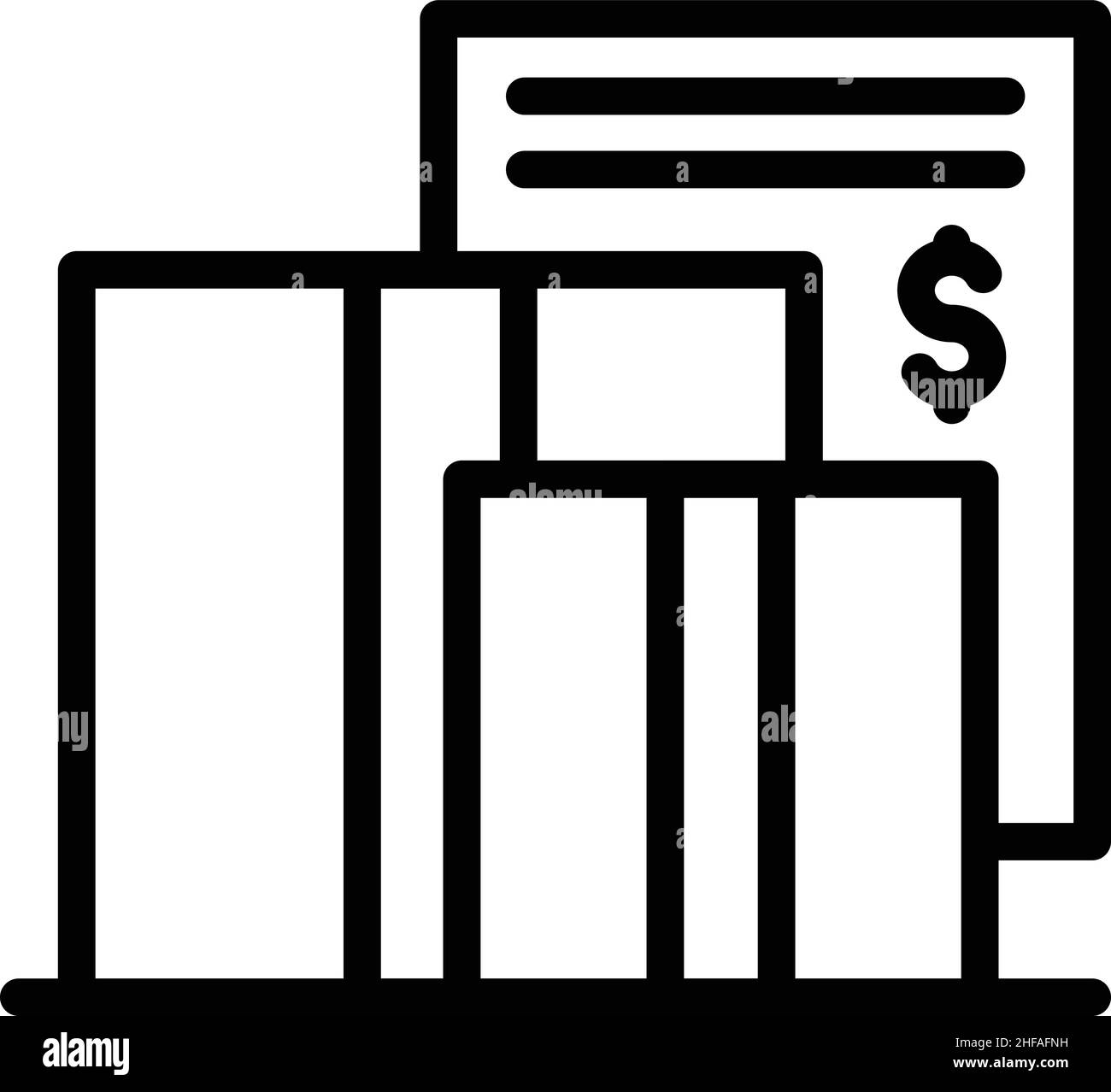 Check delivery icon outline vector. Fill form. Write online Stock ...