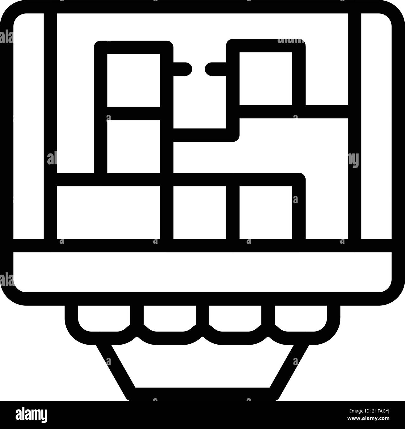 Game ui kit Black and White Stock Photos & Images - Alamy