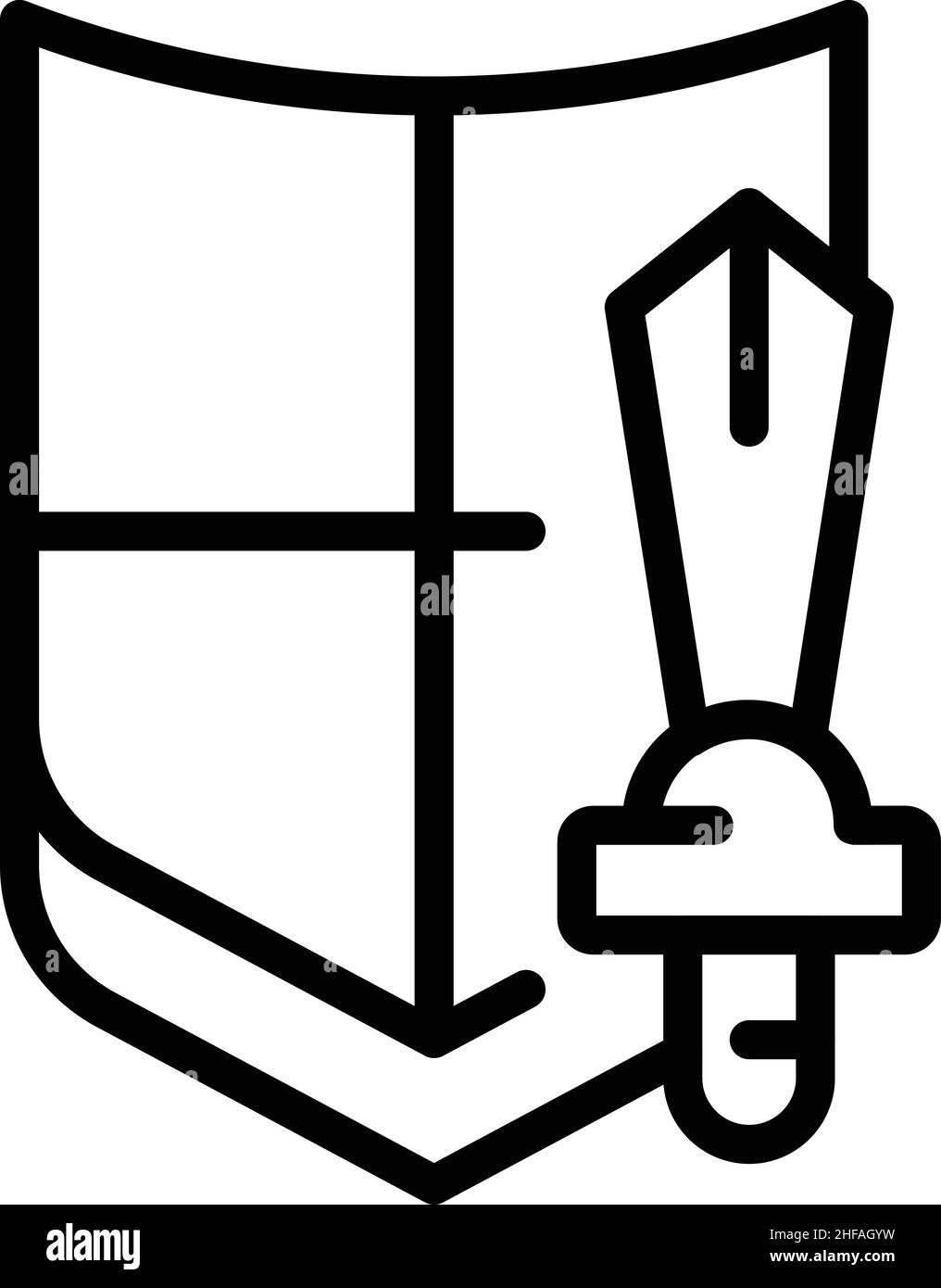 Warrior gameplay icon outline vector. Game machine. Menu mobile Stock ...