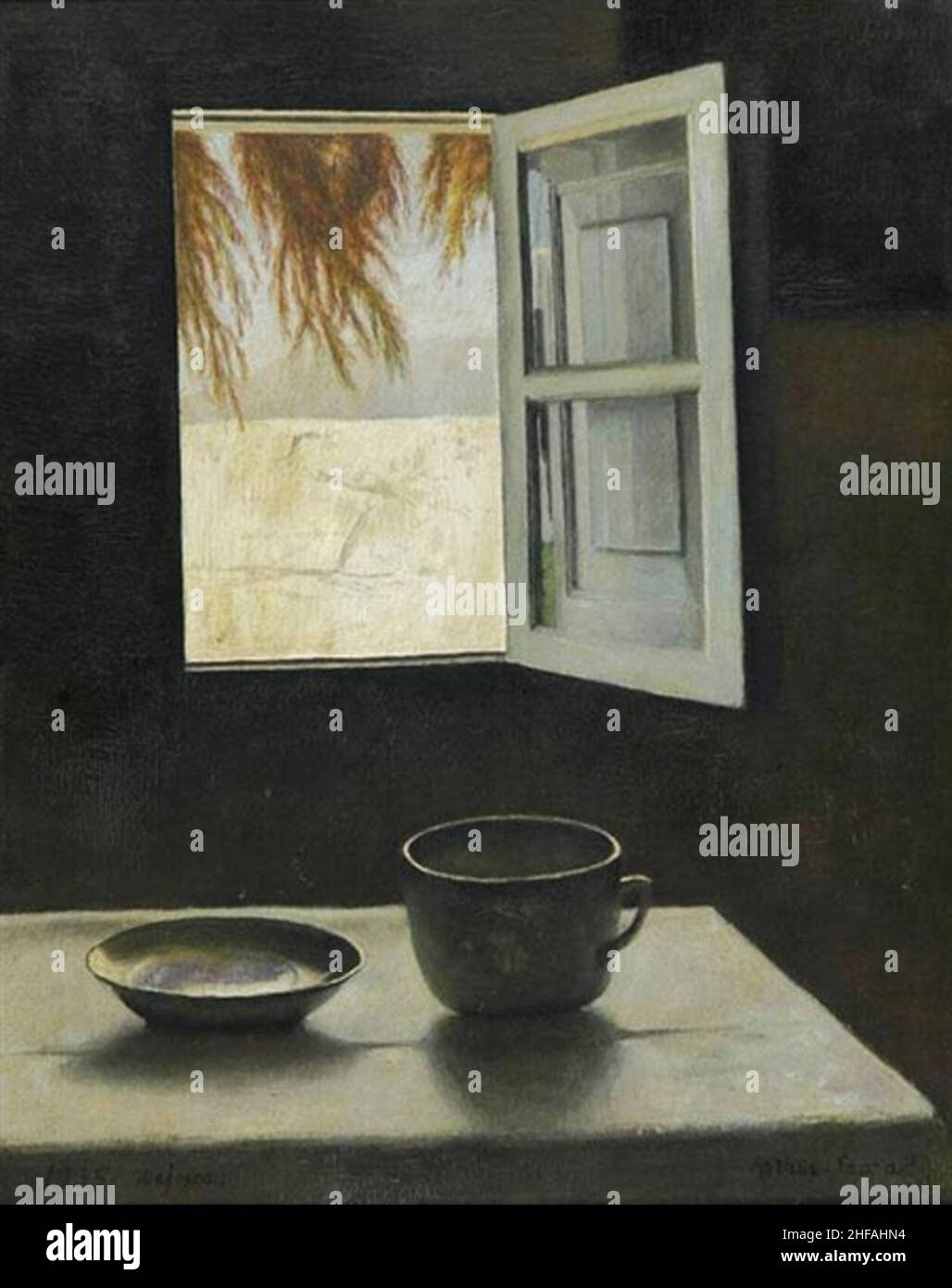 Segal - still-life-and-a-window-1935 Stock Photo - Alamy