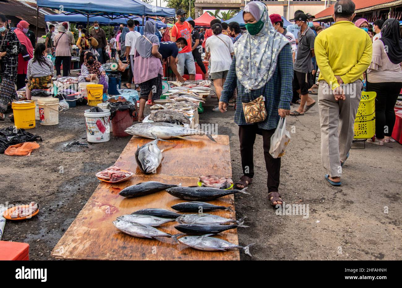 Kinarut market Sabah Borneo Malaysia Stock Photo - Alamy