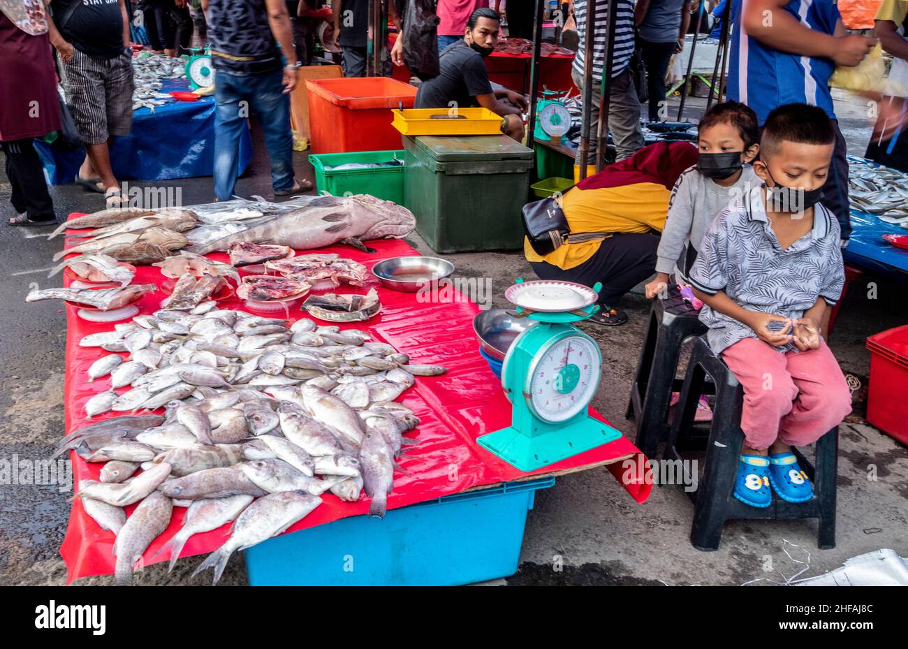 Kinarut market Sabah Borneo Malaysia Stock Photo - Alamy