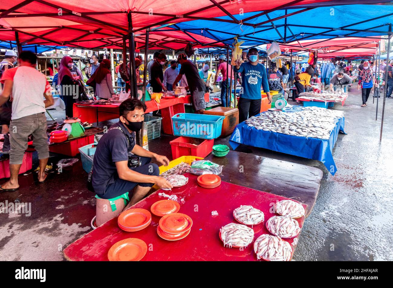Kinarut market Sabah Borneo Malaysia Stock Photo - Alamy