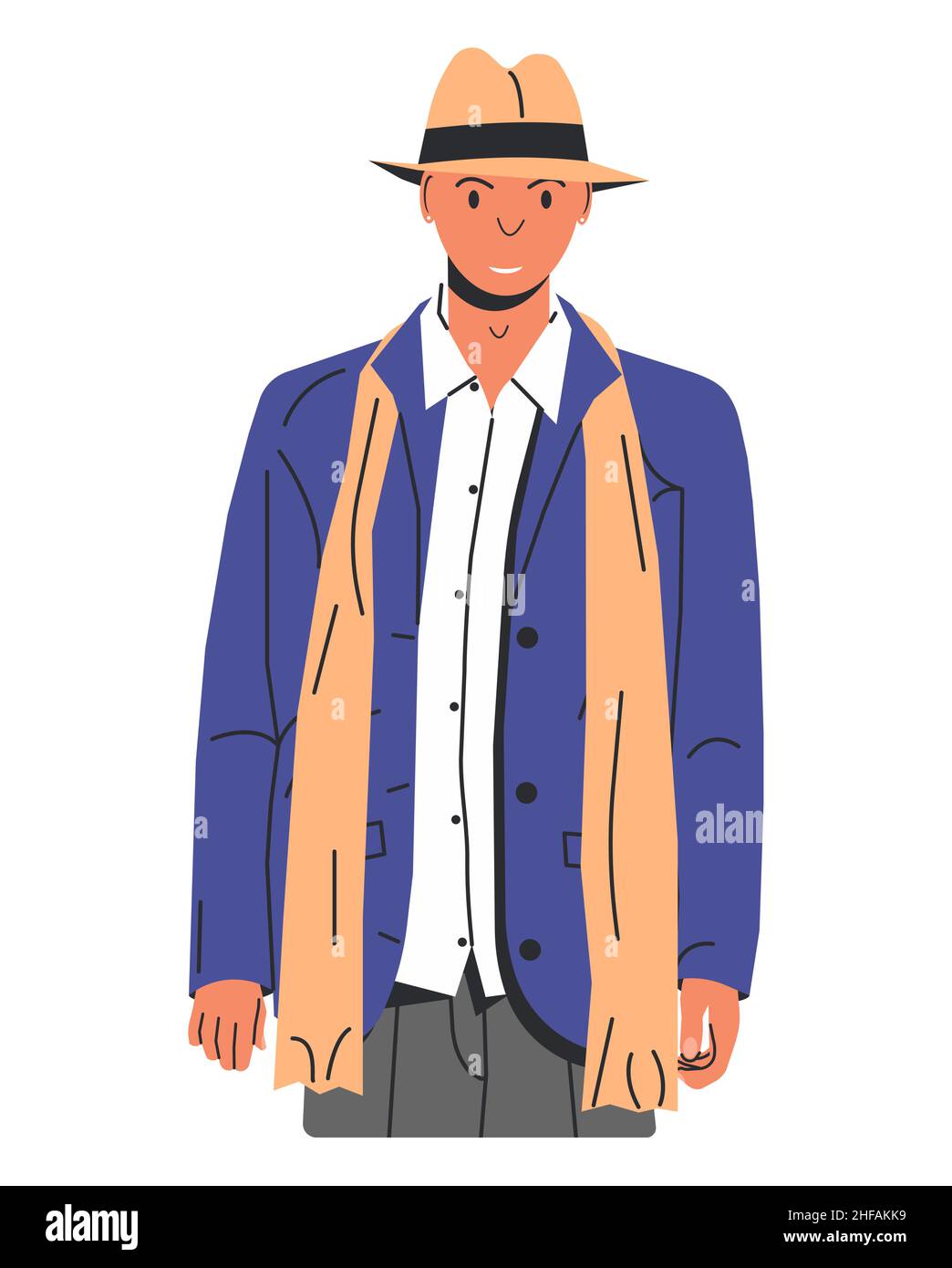 White caucasian man Stock Vector Images - Alamy