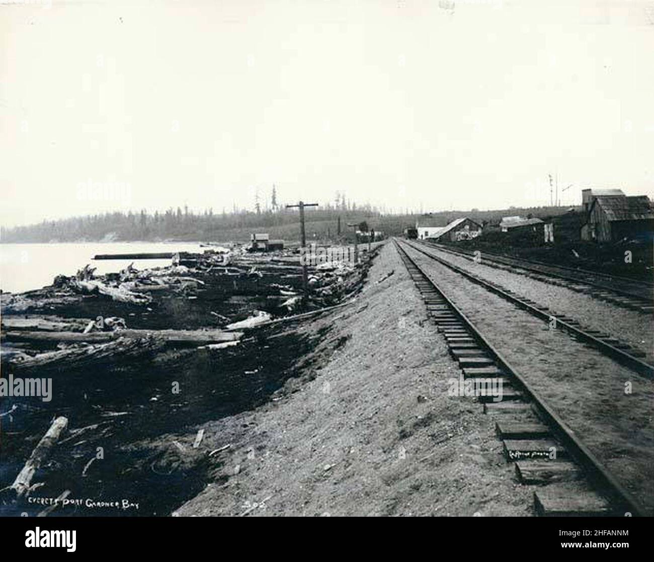 Seattle and Montana Railroad tracks, Port Gardner Bay, Everett ...