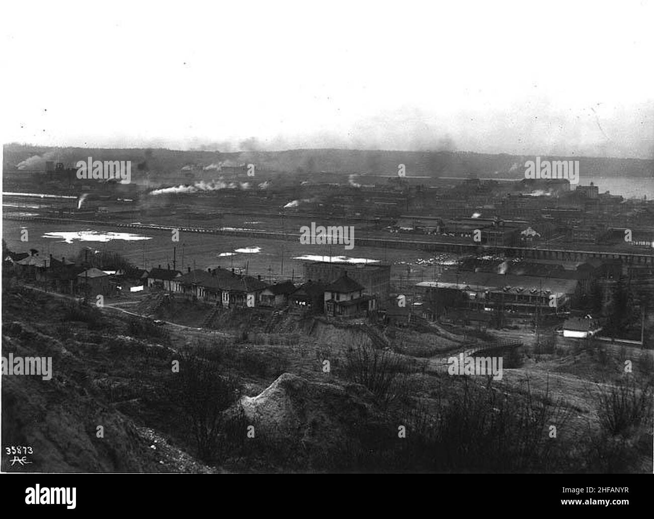 Seattle tideflats, Seattle Stock Photo - Alamy