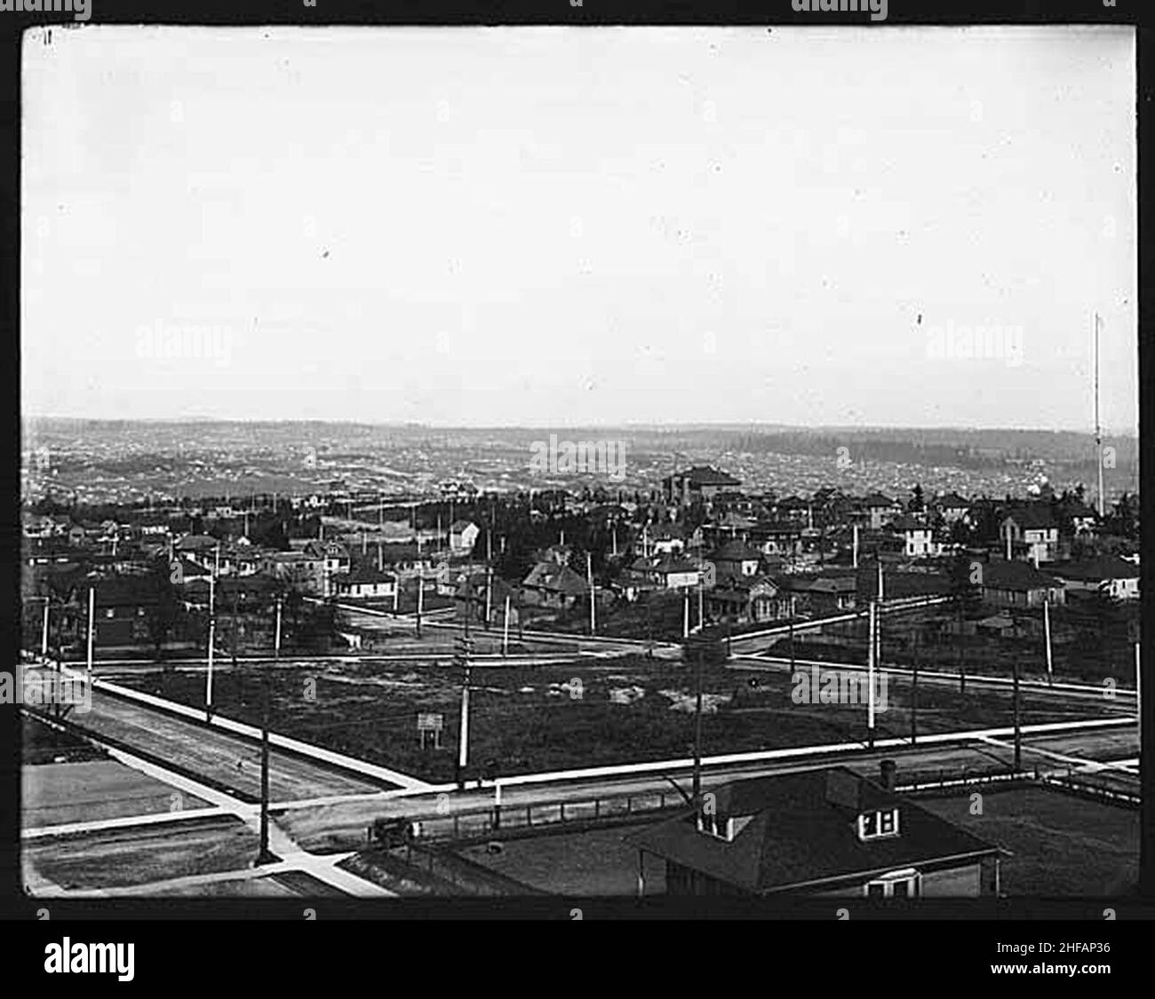 Seattle, looking north from the Queen Anne water tower, 1906 (WARNER ...