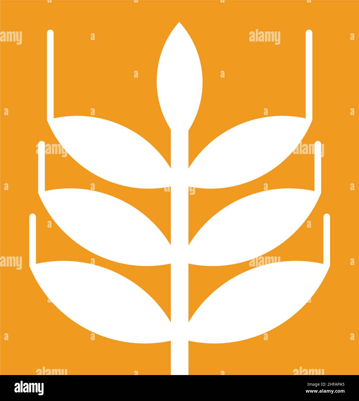 Agriculture wheat leaf icon logo design inspiration vector template ...