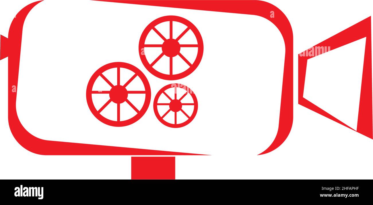 Movie maker company logo design vector template with using video recorder icon Stock Vector ...