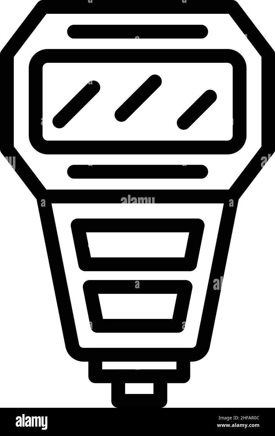 Camera flashlight icon outline vector. Photo studio. Film art Stock ...