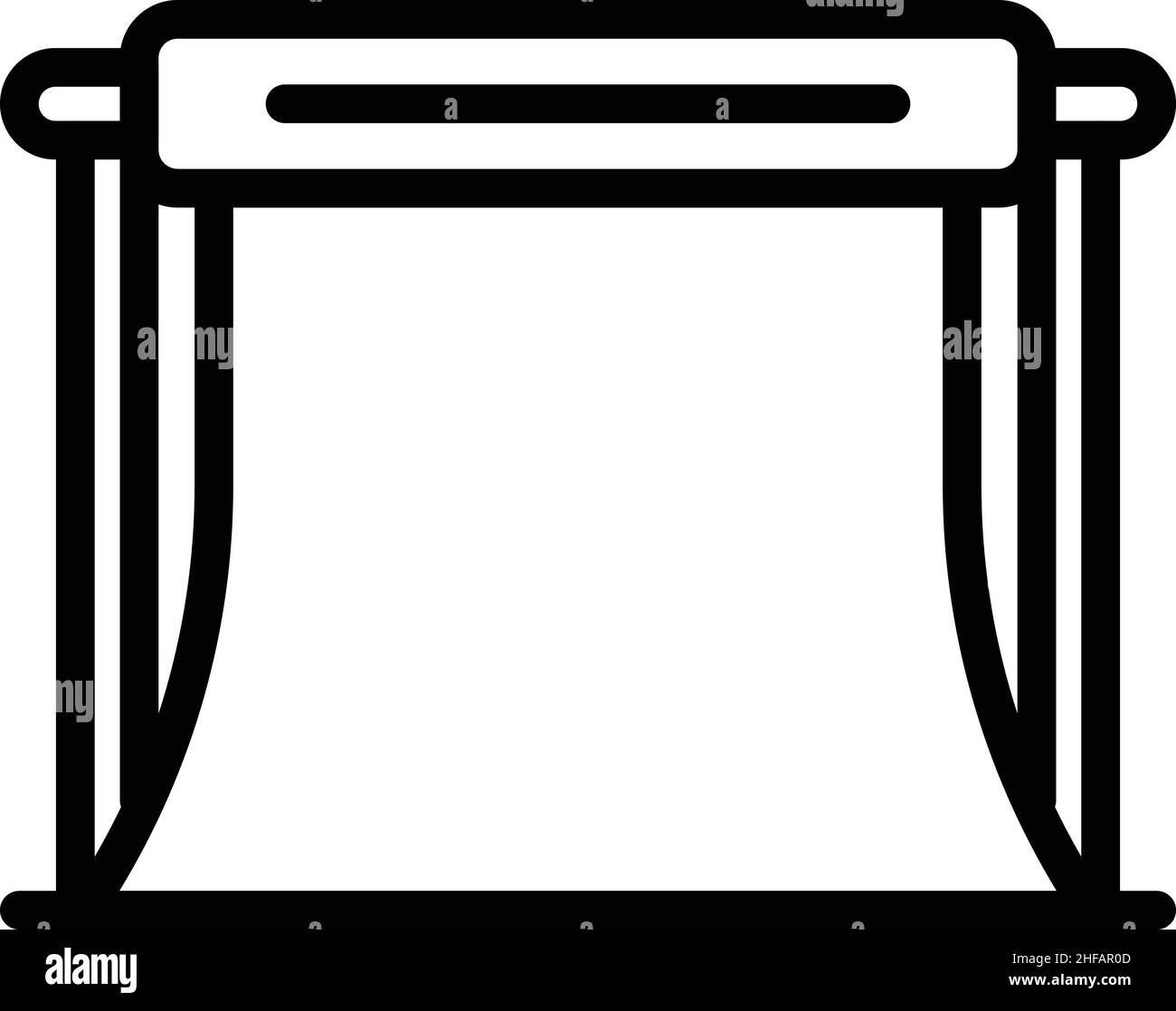 Photo studio paper wall icon outline vector. Film model. Art session ...