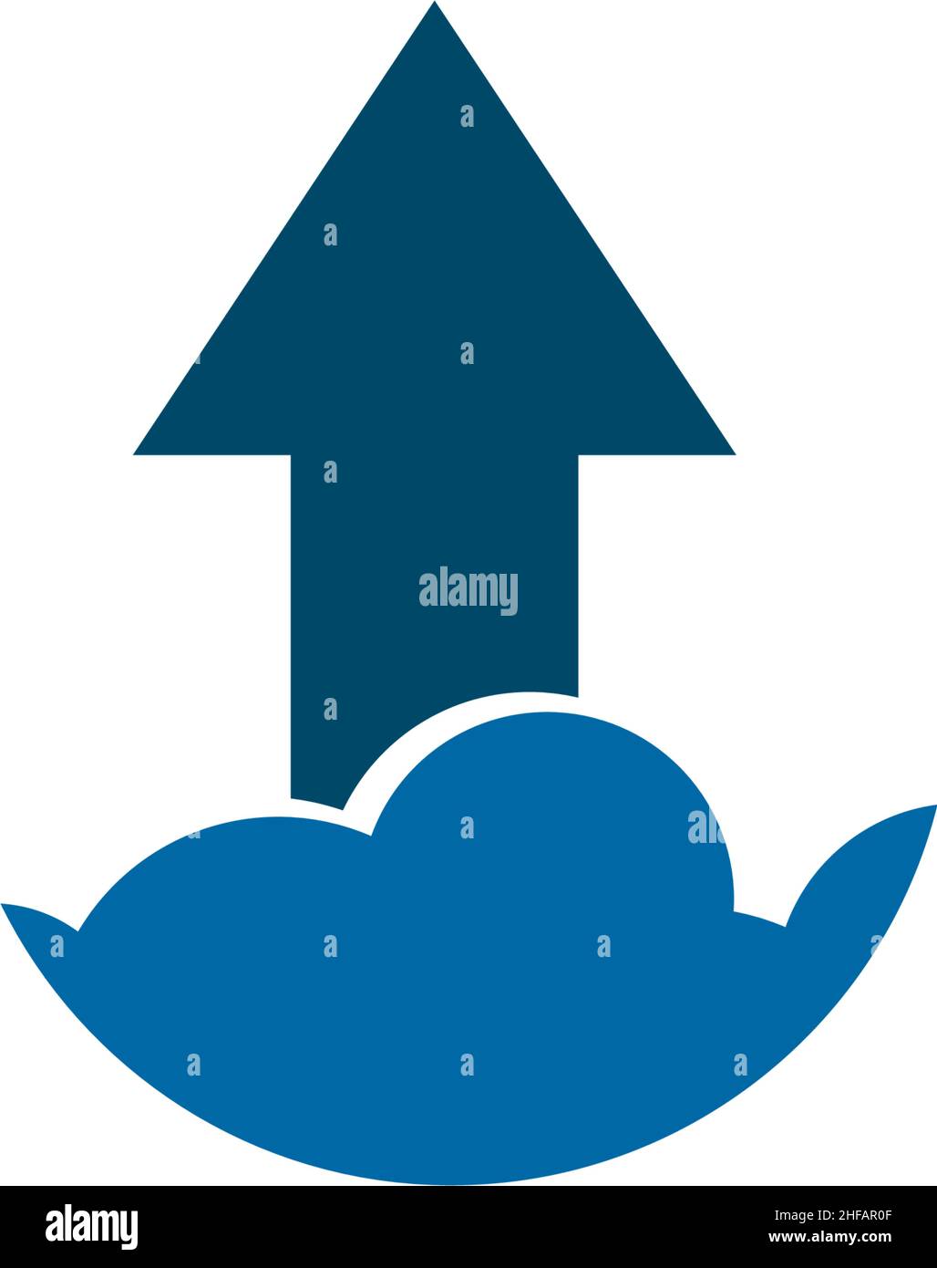 Upload icon logo design vector illustration template Stock Vector Image & Art - Alamy