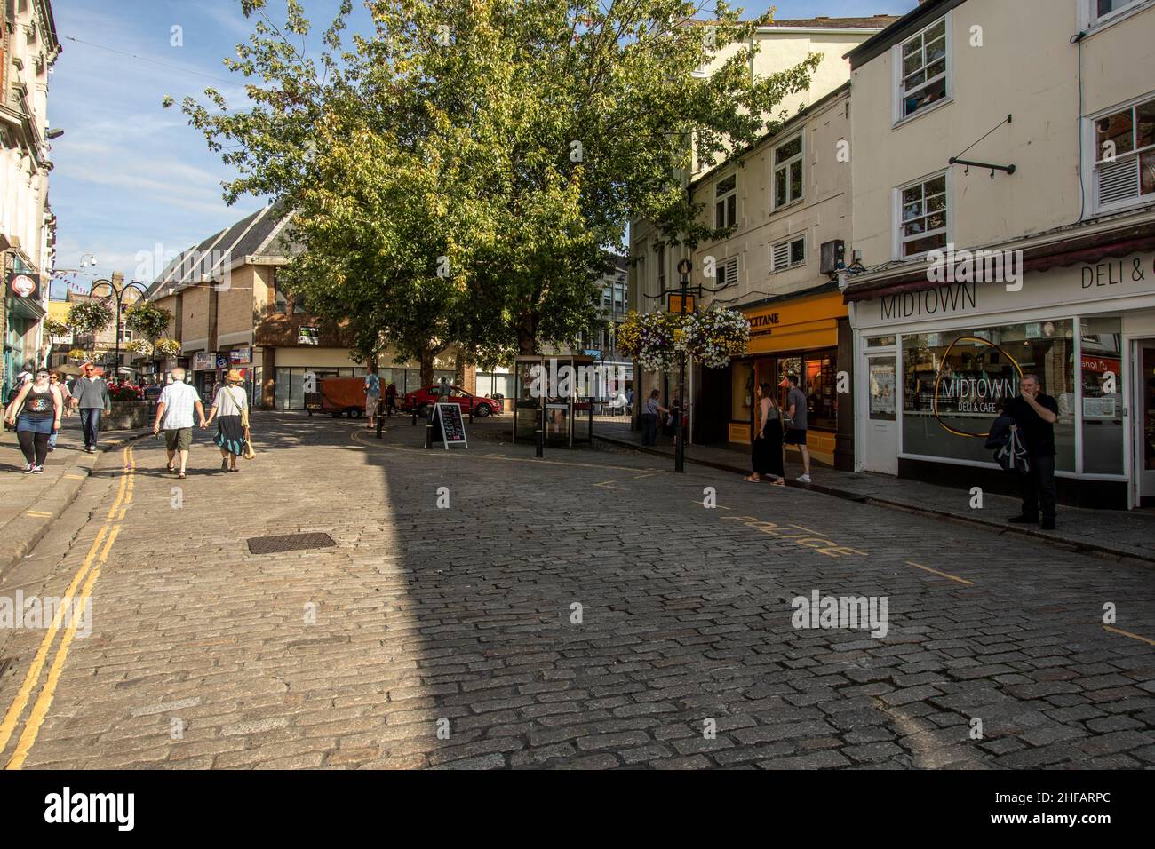 Street life city of Truro Cornwall Stock Photo - Alamy