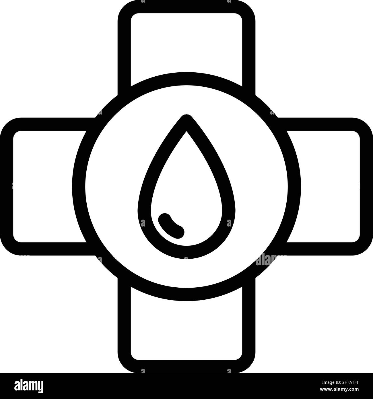 Save water icon outline vector. Clean drop. Eco fresh Stock Vector ...