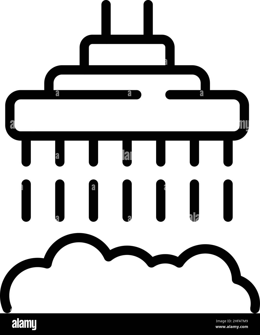 Dogs spa icon outline vector. Dog bath. Pet shower Stock Vector Image ...