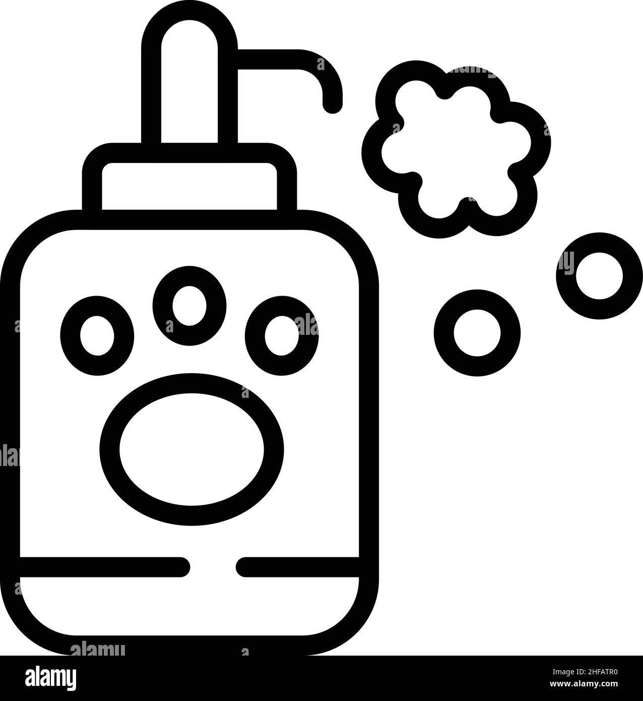 Soap pet icon outline vector. Dog spa. Bath shower Stock Vector Image ...