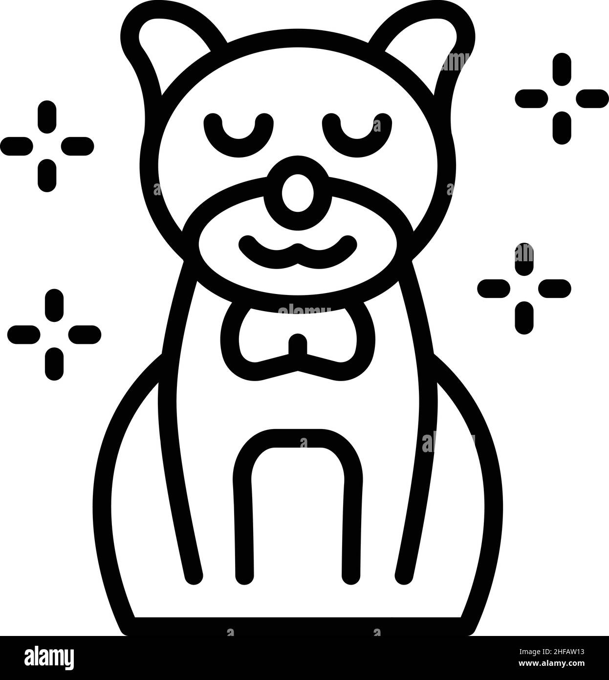 Clean pet icon outline vector. Dog spa. Bath shower Stock Vector Image ...