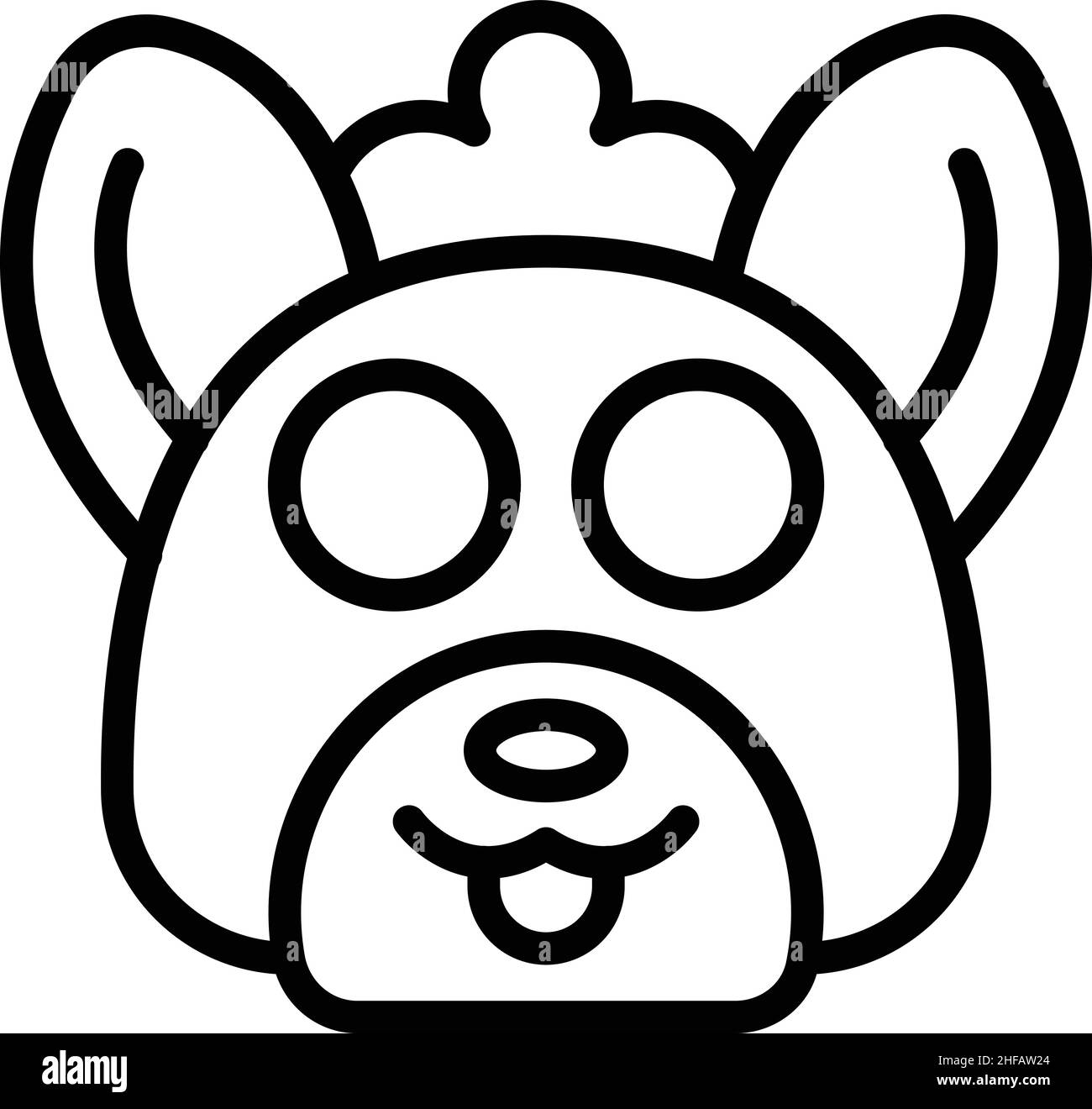 Dog clean icon outline vector. Spa bath. Pet shower Stock Vector Image ...
