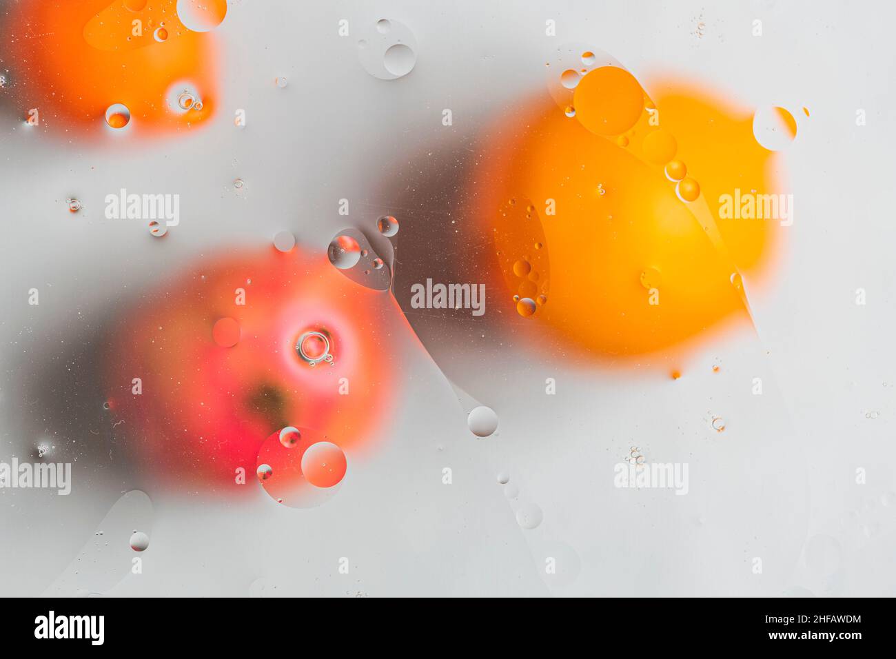 Beautiful view of underwater colorful water texture on red, orange ...
