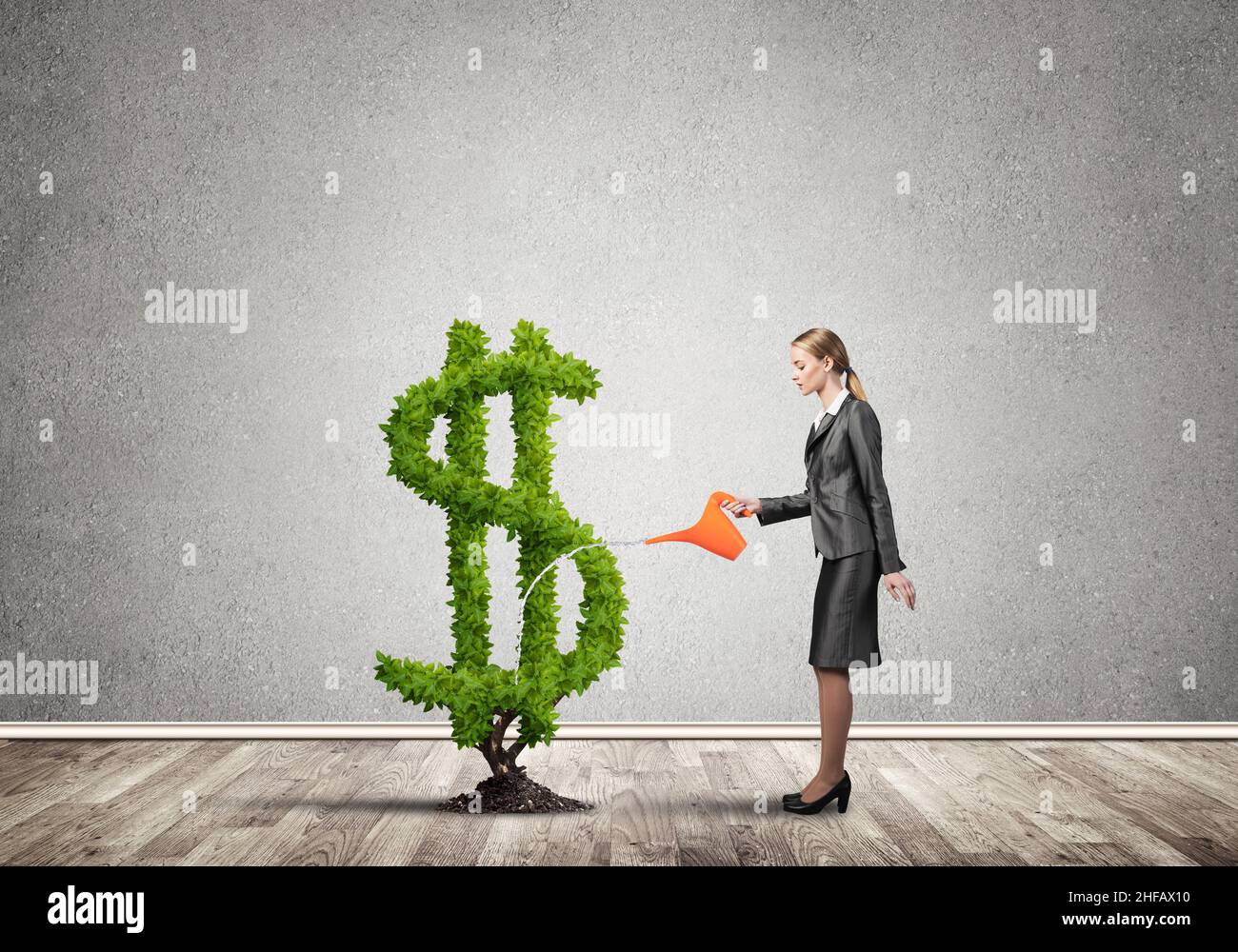 Make your money grow Stock Photo - Alamy