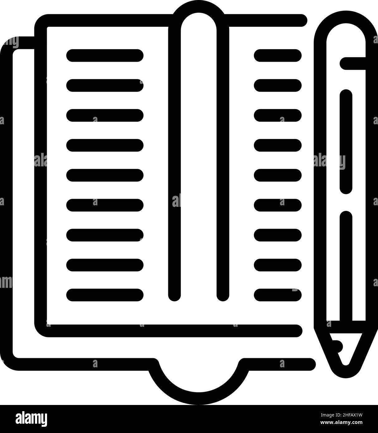 Reading book icon outline vector. Help homework. Family teen Stock ...