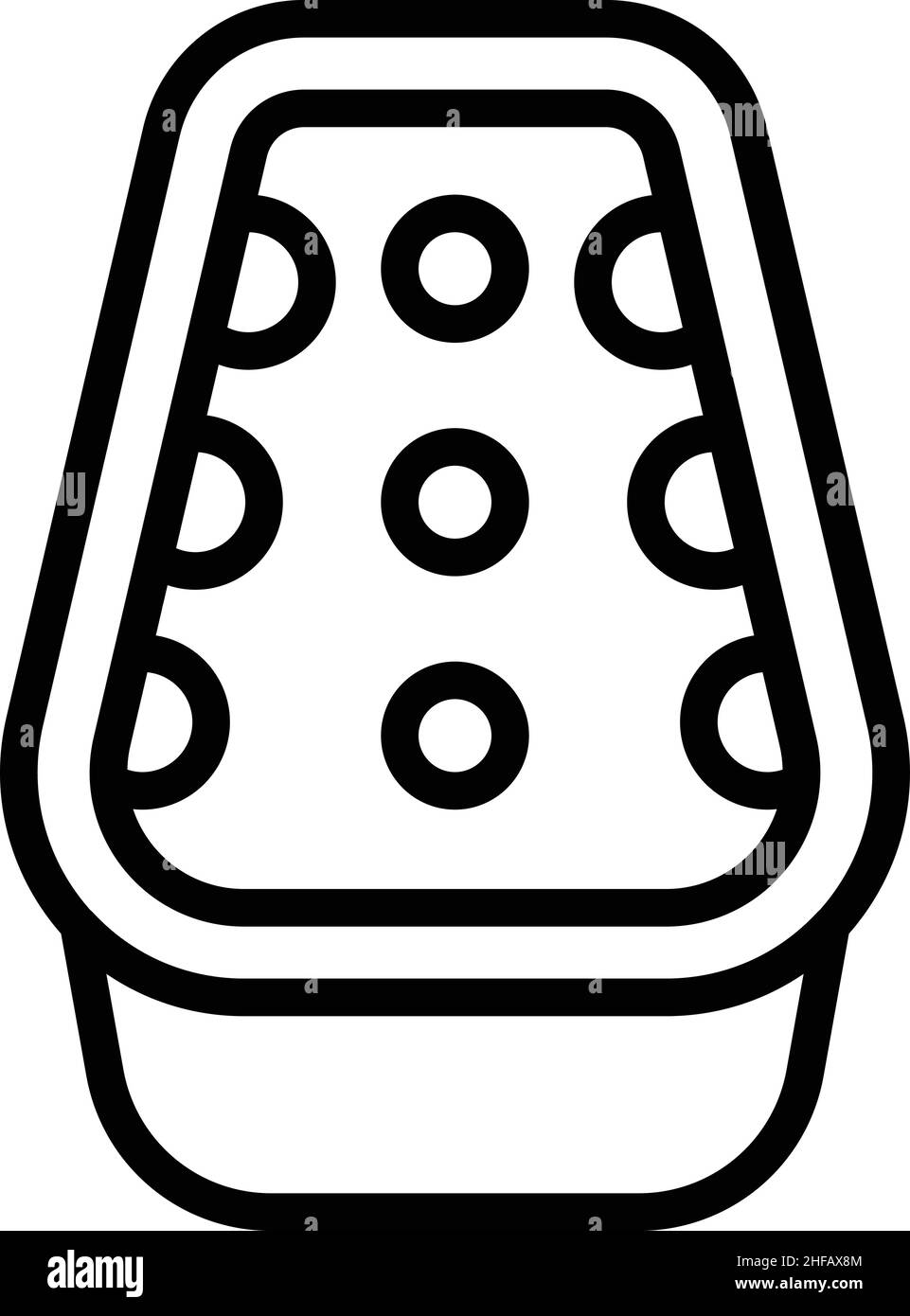 Spa bathtub icon outline vector. Hydro massage. Health pool Stock ...