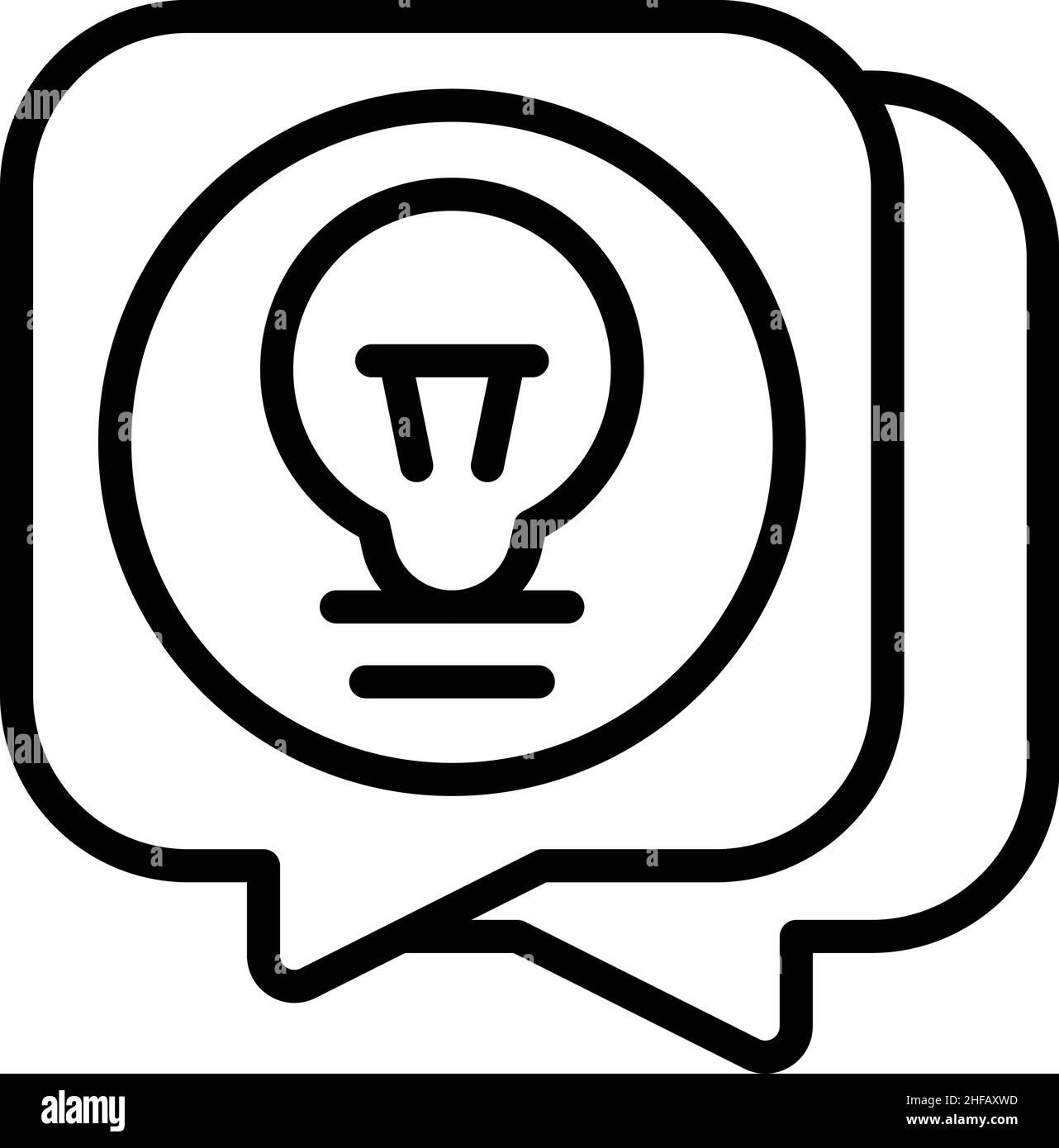 Chat promotion icon outline vector. Label tag. Price sale Stock Vector ...