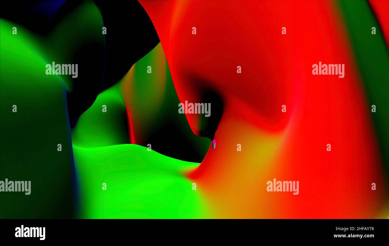 Looping blue neon structure. Colorful Abstract Turtle Shell Fluid Cells ...