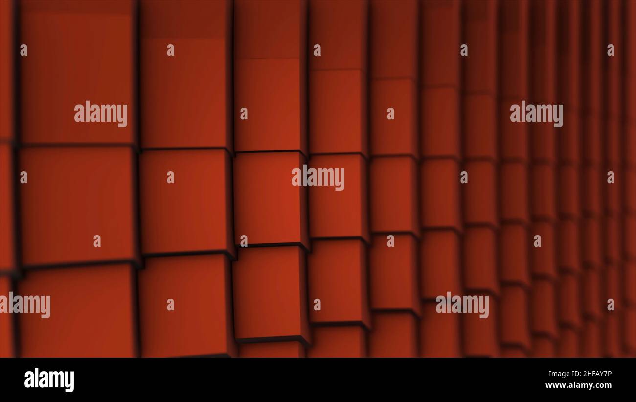Background With Colorful Rotating Vertical Rectangular Blocks Loop