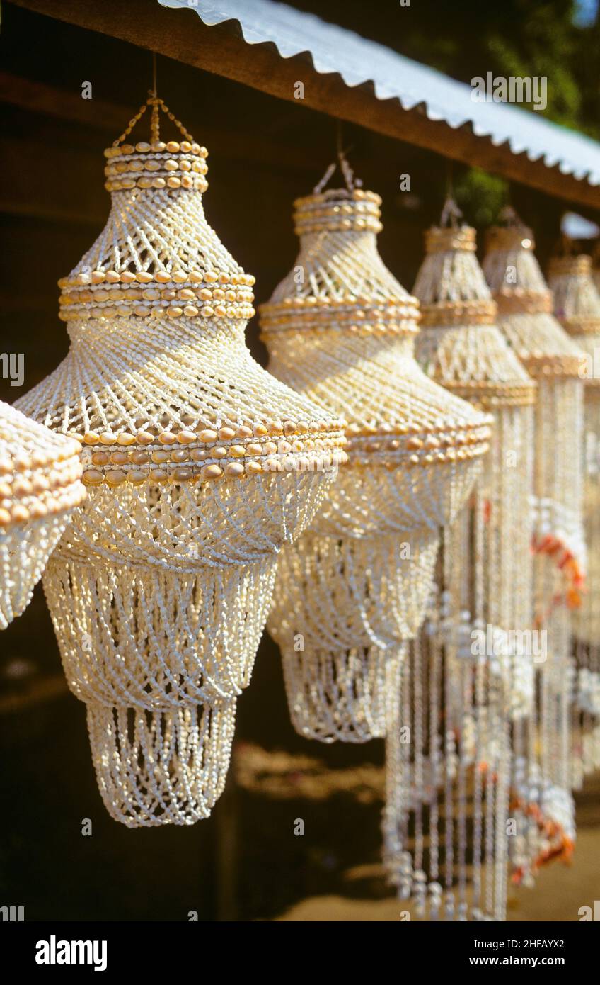 Handicrafts at a market stall in Cebu, the Philippines. Cebu City is ...
