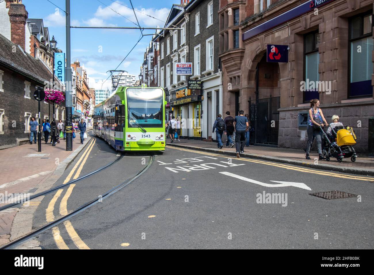 London tram cars hi-res stock photography and images - Alamy