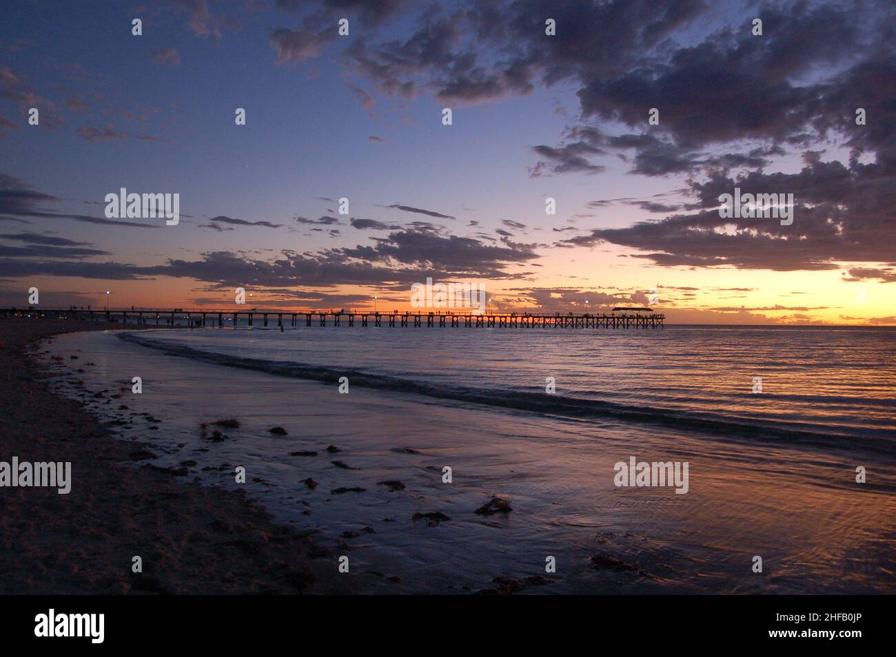 South Australian beach sunset Stock Photo - Alamy