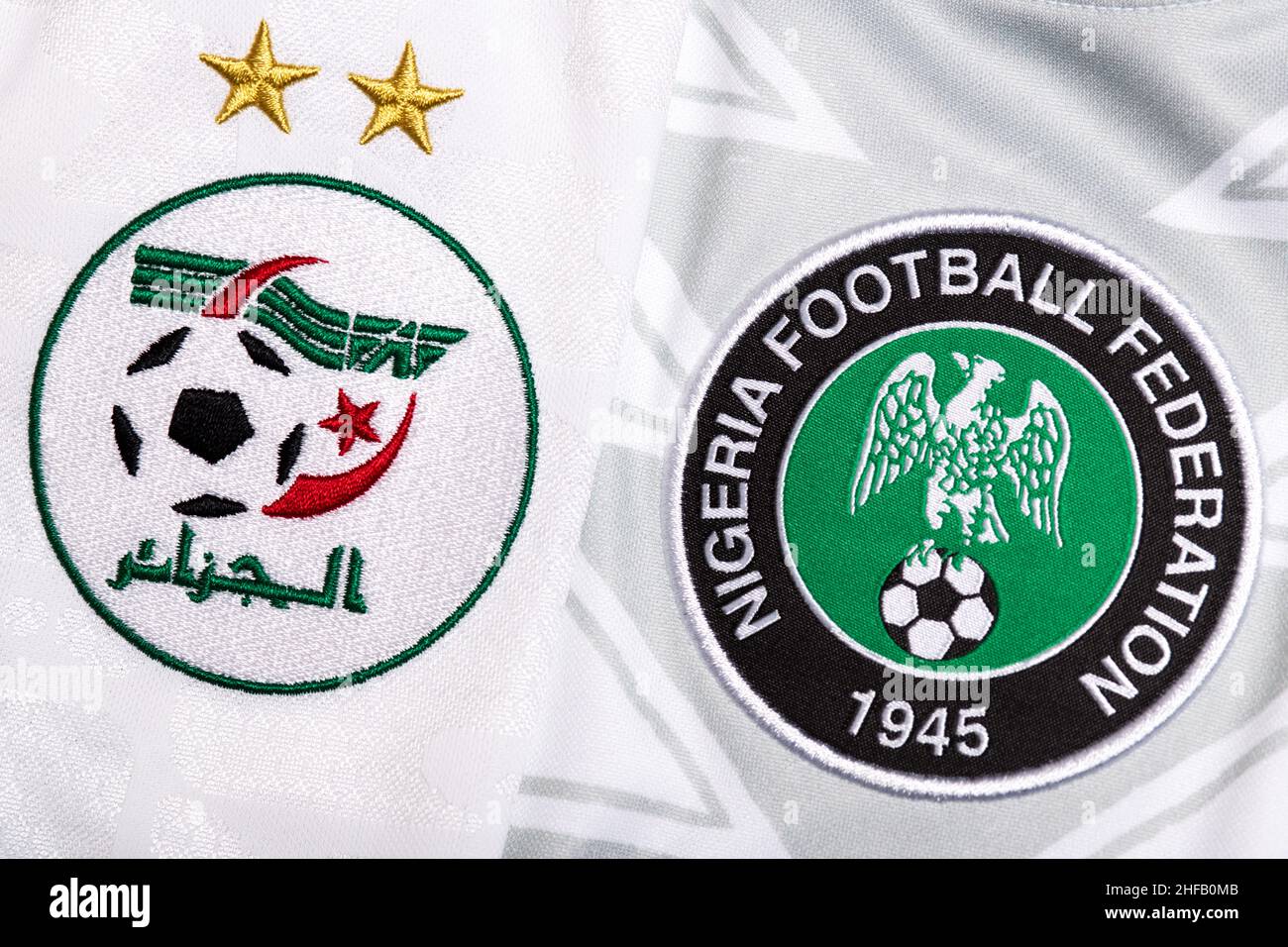 Algeria national football team crest hi-res stock photography and ...