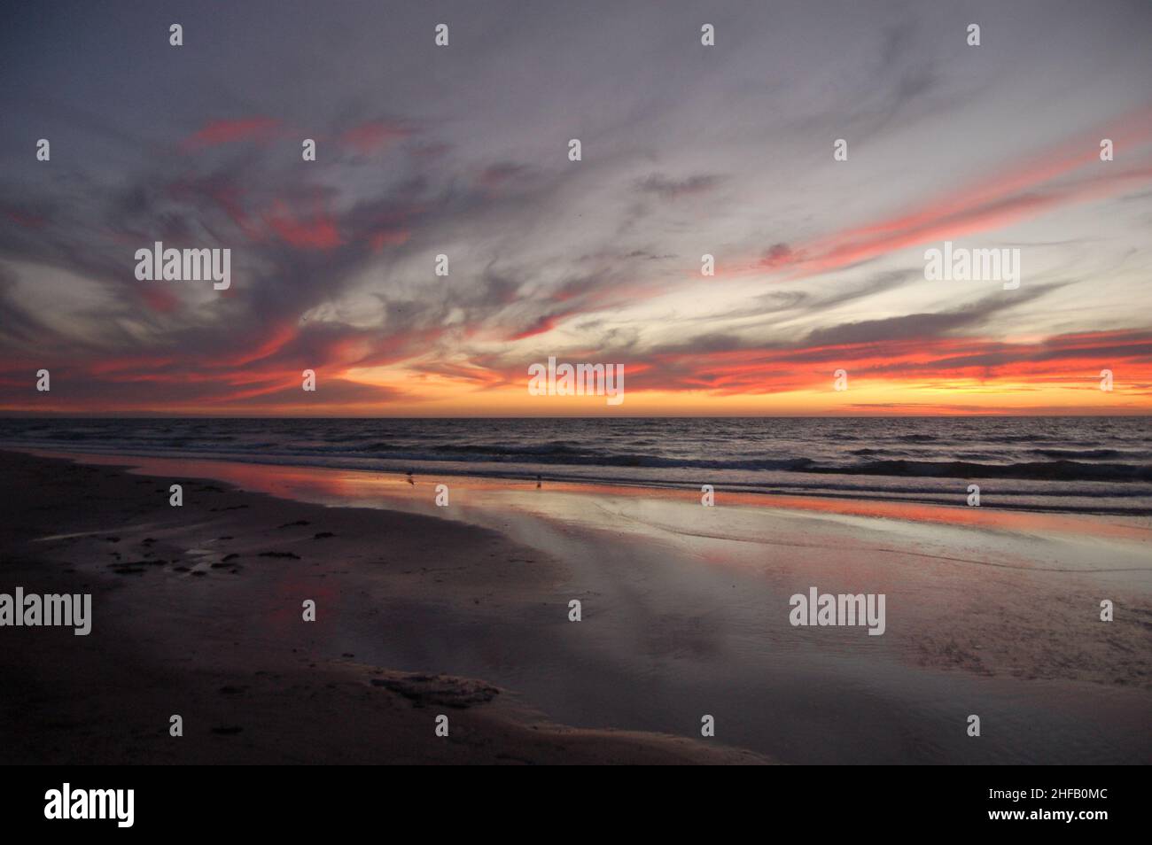 South Australian beach sunset Stock Photo - Alamy
