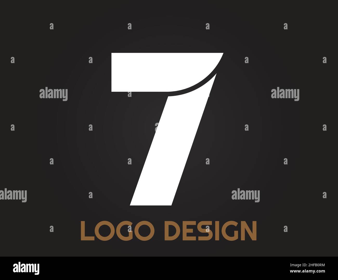 numbers in a beautiful design , logo design Stock Vector Image & Art ...