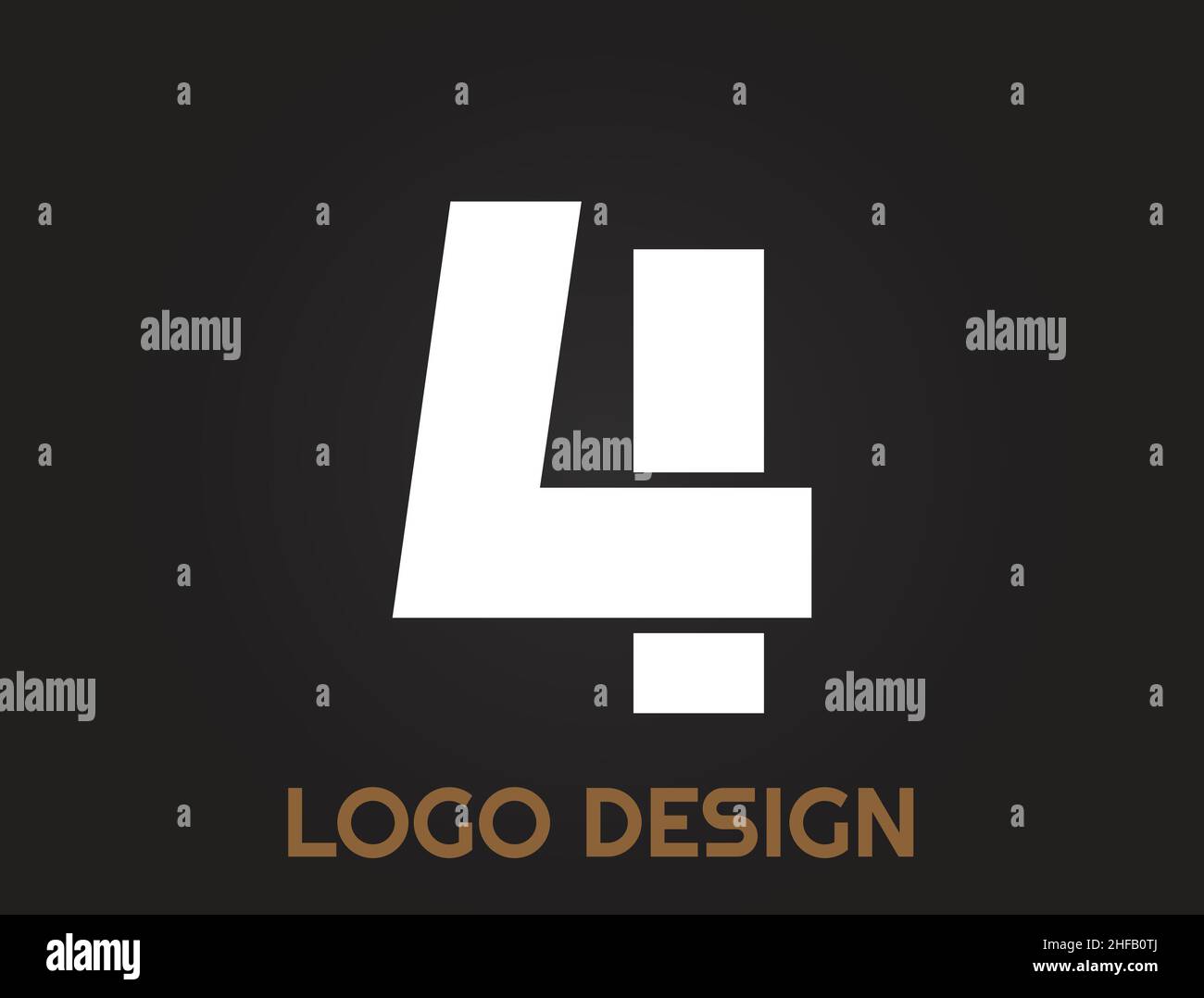 numbers in a beautiful design , logo design Stock Vector Image & Art ...